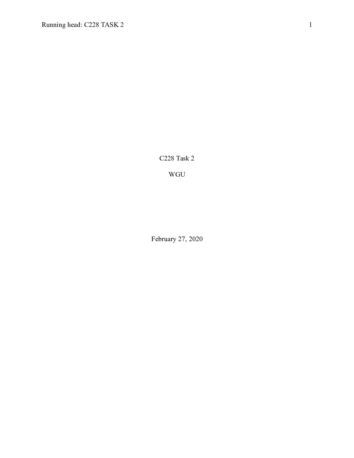 C228Task2.docx C228 Task 2 WGU 43888 C228 Task 2 Tuberculosis (TB) is a ...