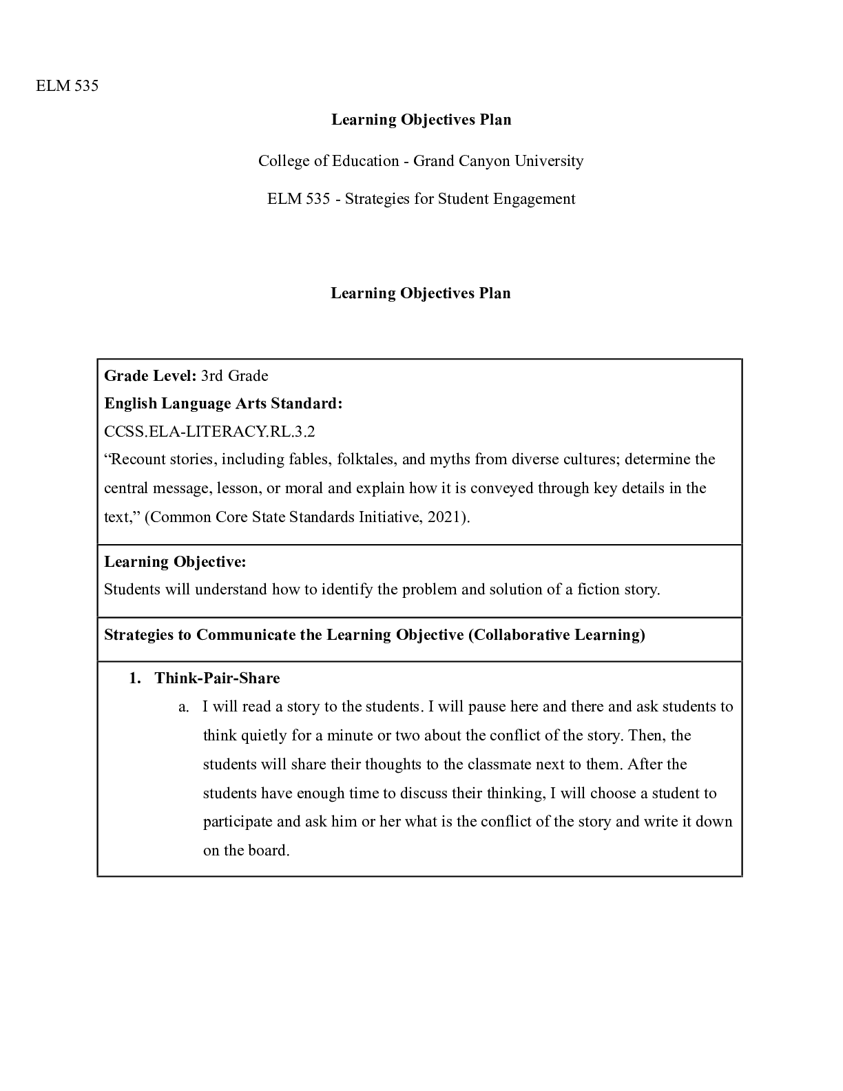 Learning_Objectives_Plan.pdf(1) ELM 535 Learning Objectives Plan ...