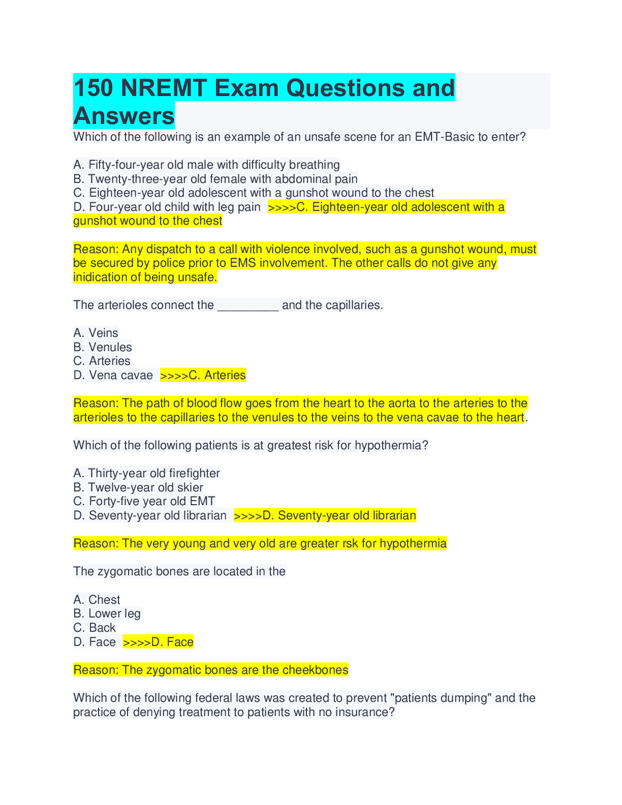 SEJPME-US001-07. (Answered) Questions. 2022 update, Graded A+ ...