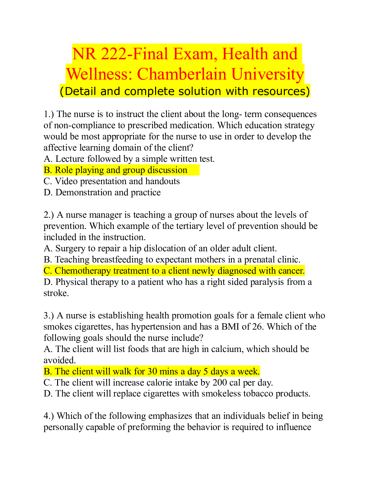 NR222_Final_Exam..docx NR 222-Final Exam, Health and Wellness ...