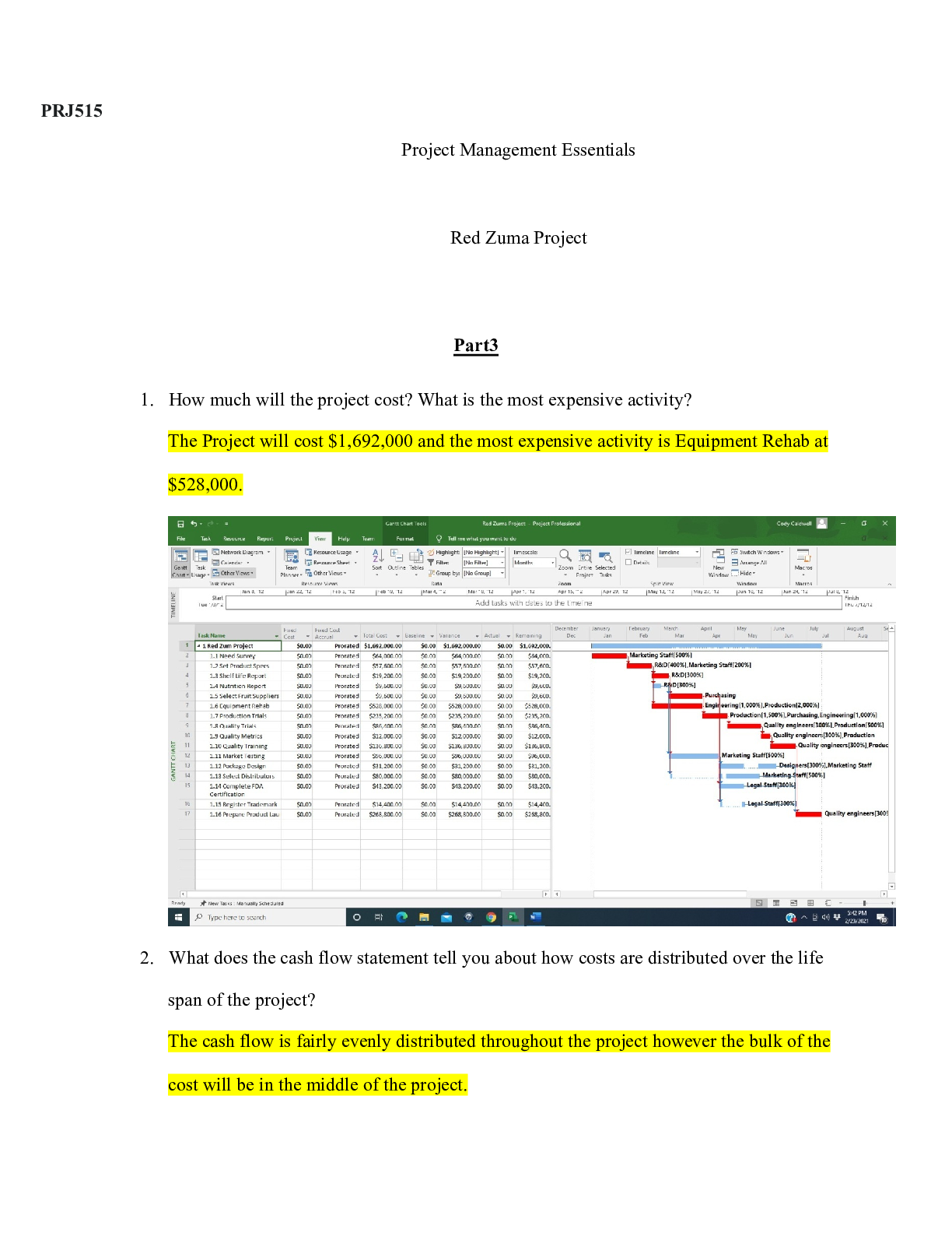 PRJ515 w6assignment.docx PRJ515 Project Management Essentials Red Zuma ...
