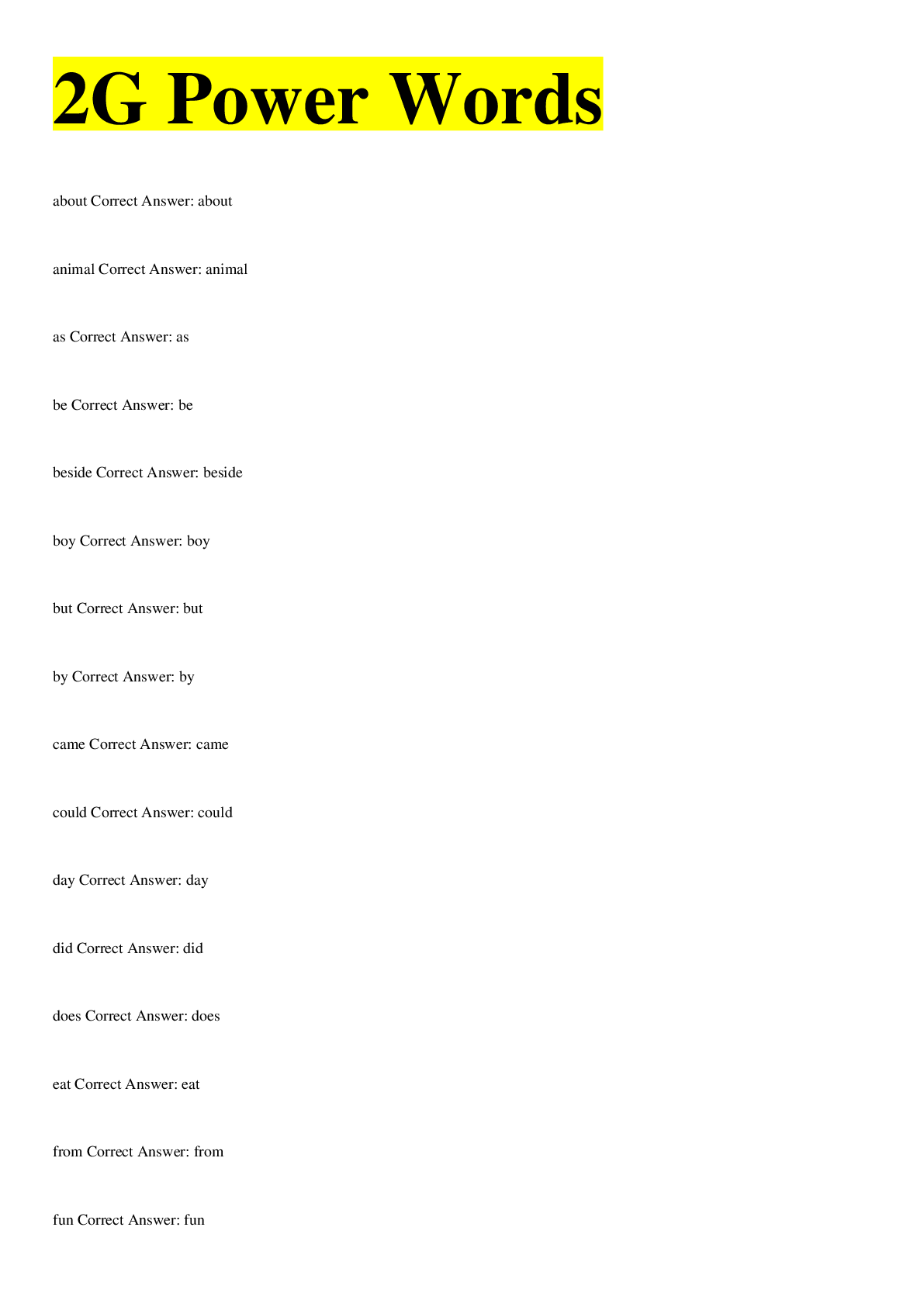 2G Power Words - Scholarfriends