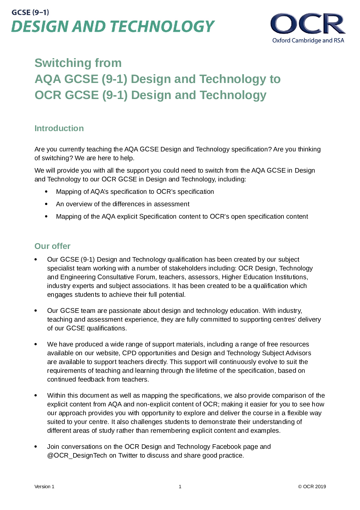 OCR 2023 Design and Technology H406/01: Principles of Product Design A ...