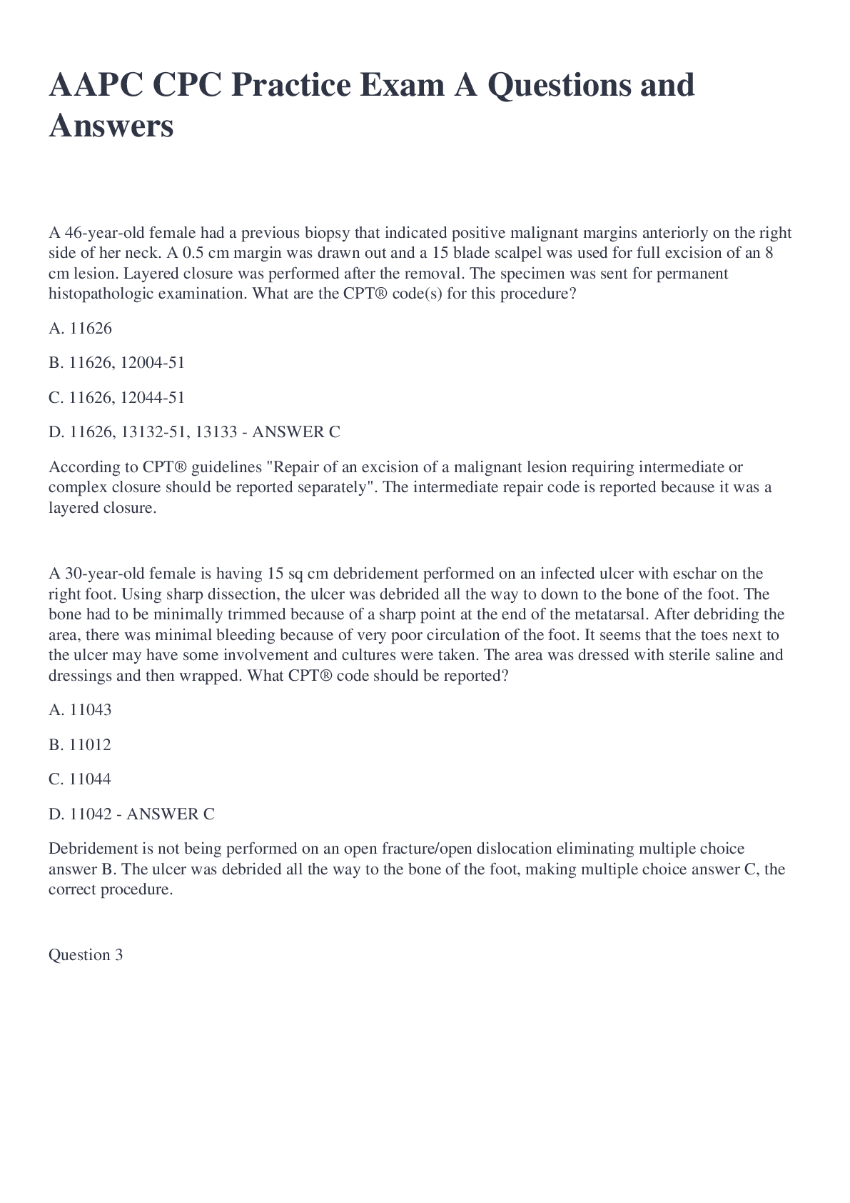 AAPC CPC Practice Exam A Questions and Answers – Scholarfriends ...