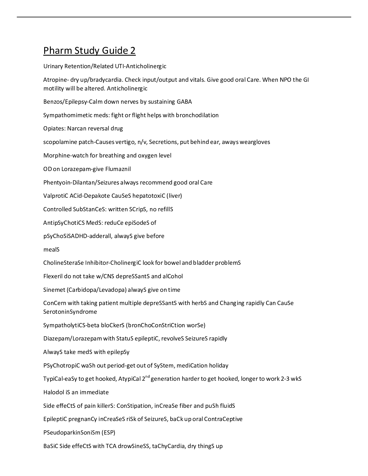 ATI PHARMCOLOGY PROCTORED STUDY GUIDE – Scholarfriends - Scholarfriends