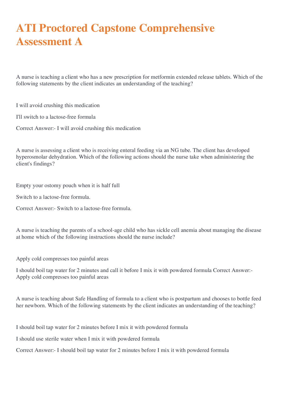 ATI Proctored Capstone Comprehensive Assessment A – Scholarfriends ...