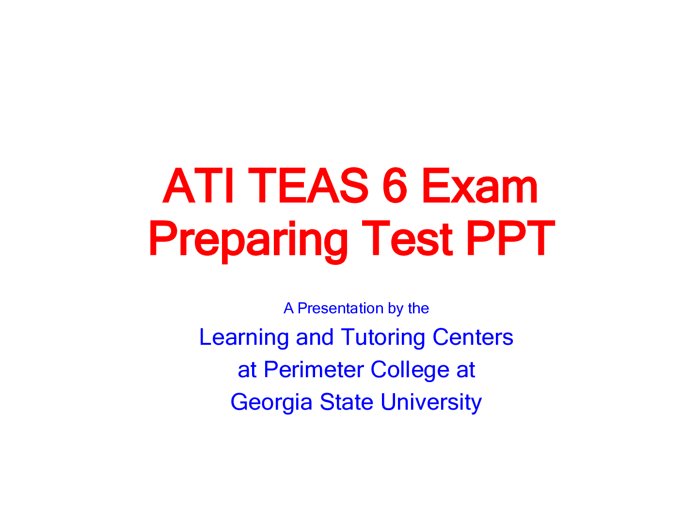 ATI TEAS 6 Exam Preparing Test PPT Complete Questions & Answers with ...