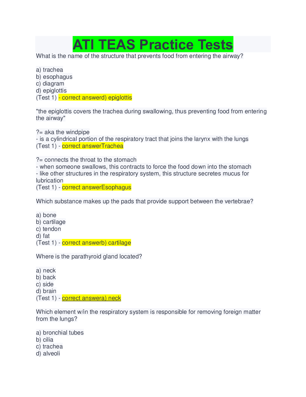 ATI-TEAS Practice Tests - Scholarfriends