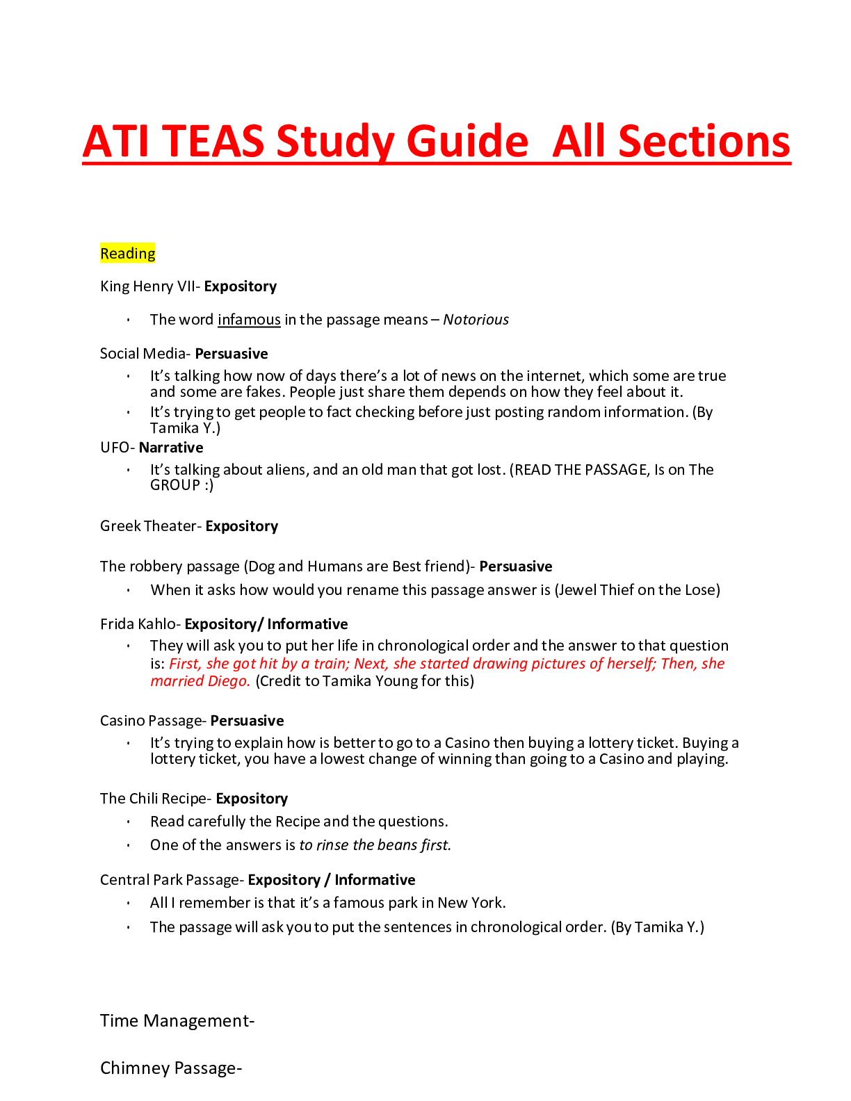 ATI TEAS Study Guide All Sections Complete Questions & Answers with ...