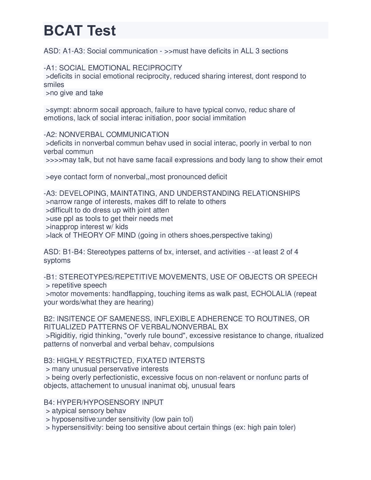 BCAT TEST 2022-2023 QUESTIONS AND 100% CORRECT ANSWERS |VERIFIED ...