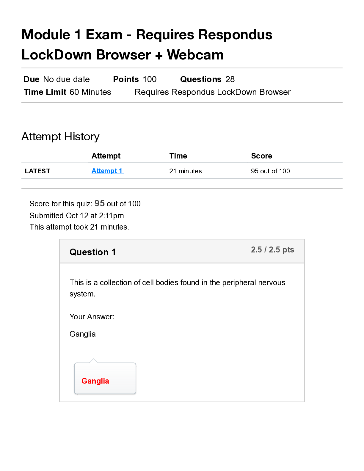 BIOD 152 A&P II MODULE 1 EXAM PORTAGE LEARNING - Scholarfriends