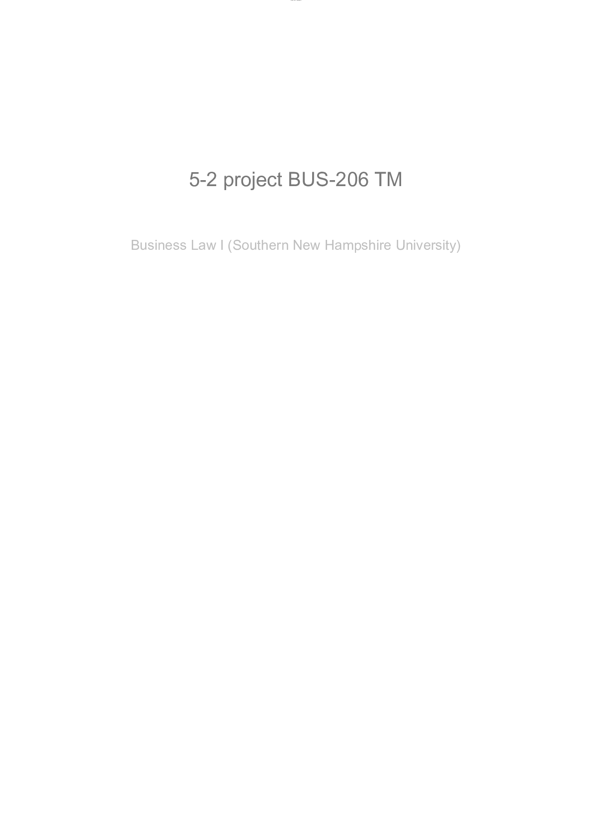 BUS 206 5-2 Project Two Submission - Scholarfriends