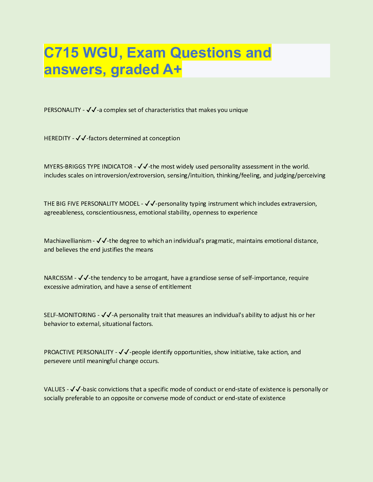 C715 WGU Questions And Answers 2022 - Scholarfriends