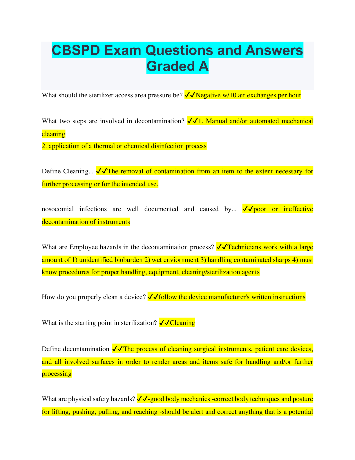 CBSPD Exam Questions and Answers Graded A – Scholarfriends - Scholarfriends