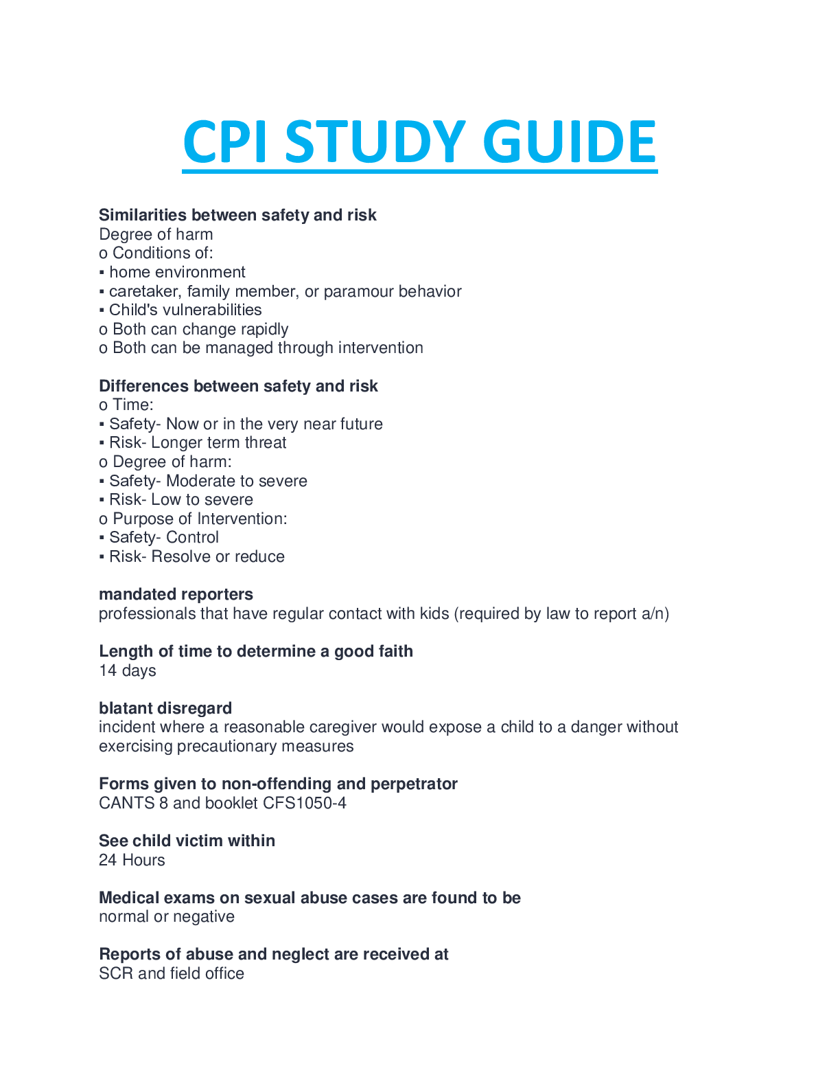 CPI EXAM STUDY GUIDE LATEST SOLUTION (2022/2023) SERIES COMPLETE AND ...