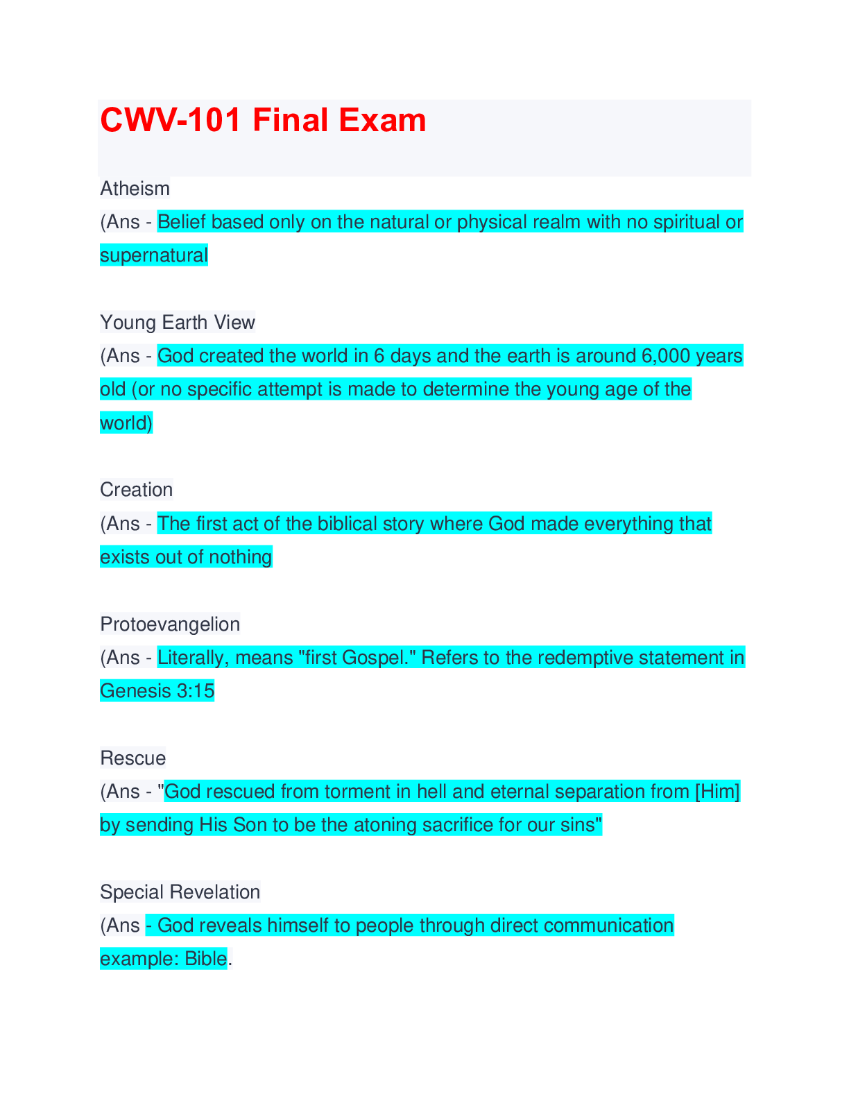 CWV-101 Final Exam; A+ Guide Solution: Latest Updated - Scholarfriends