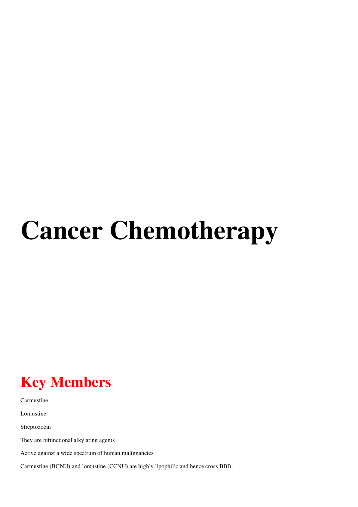 Cancer Chemotherapy and tumor markers. - Scholarfriends