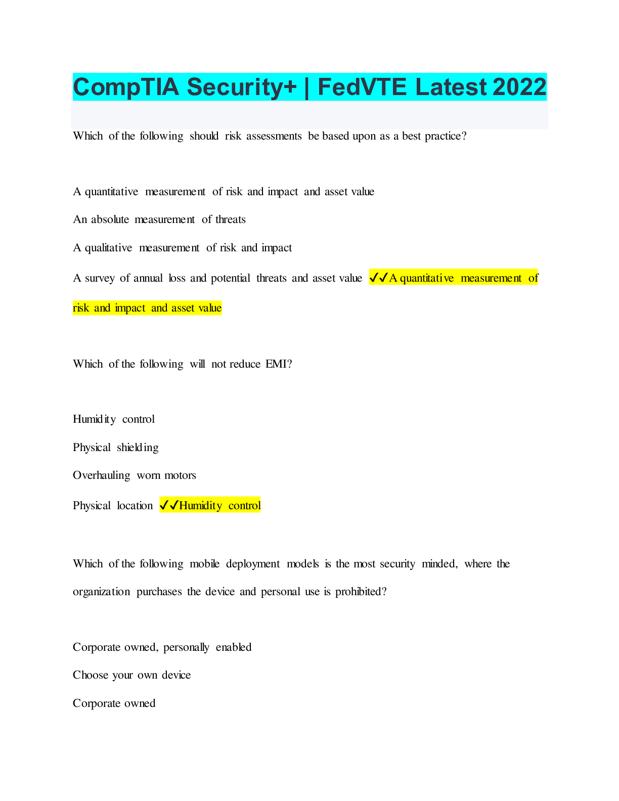 CompTIA Security+ | FedVTE Latest 2022 - Scholarfriends