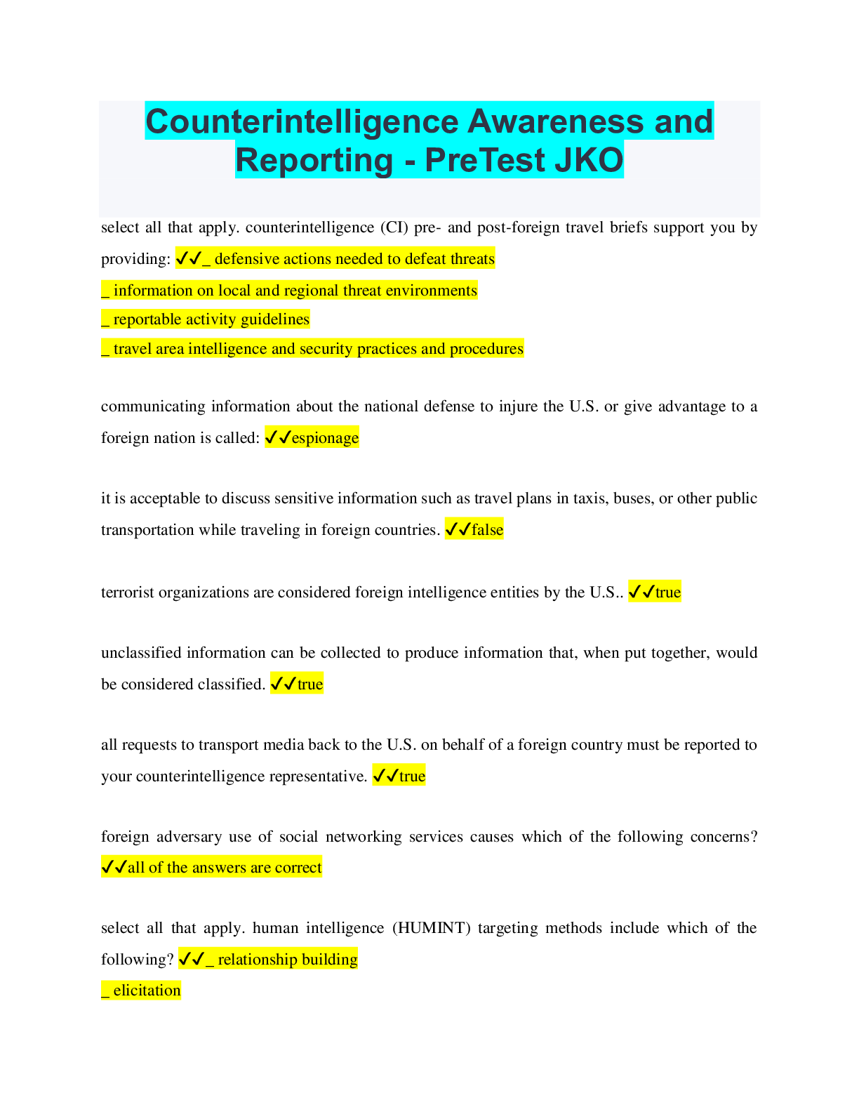 Records Management - PreTest JKO - Scholarfriends