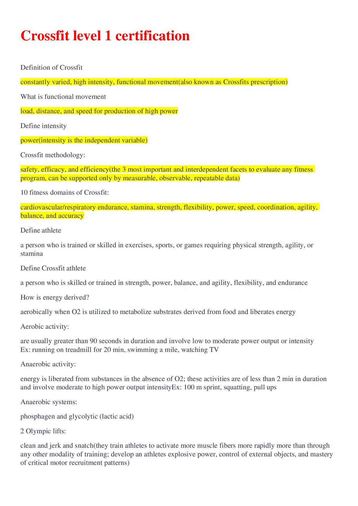 Crossfit level 1 certification – Scholarfriends - Scholarfriends