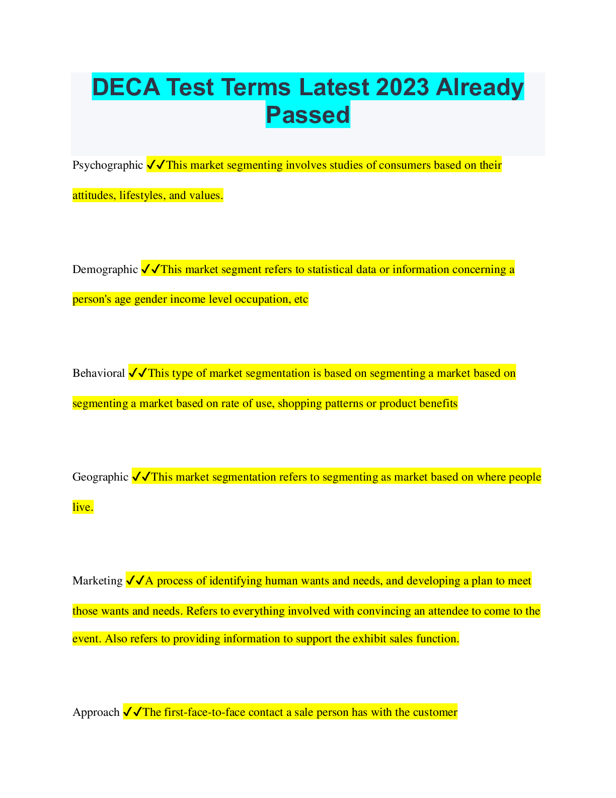 DECA Test Terms Latest 2023 Already Passed - Scholarfriends