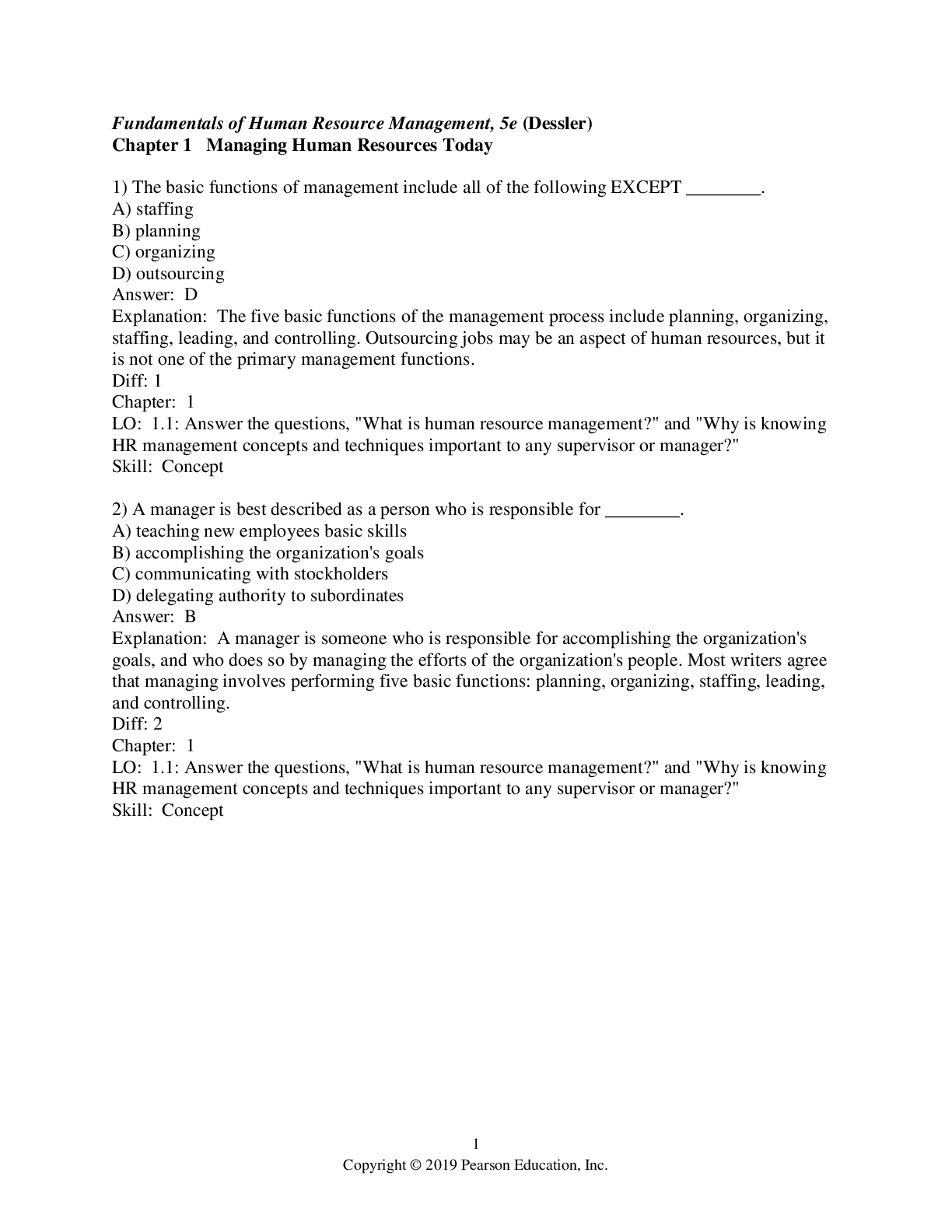 Fundamentals of Human Resource Management, 5th Edition by Gary Dessler ...