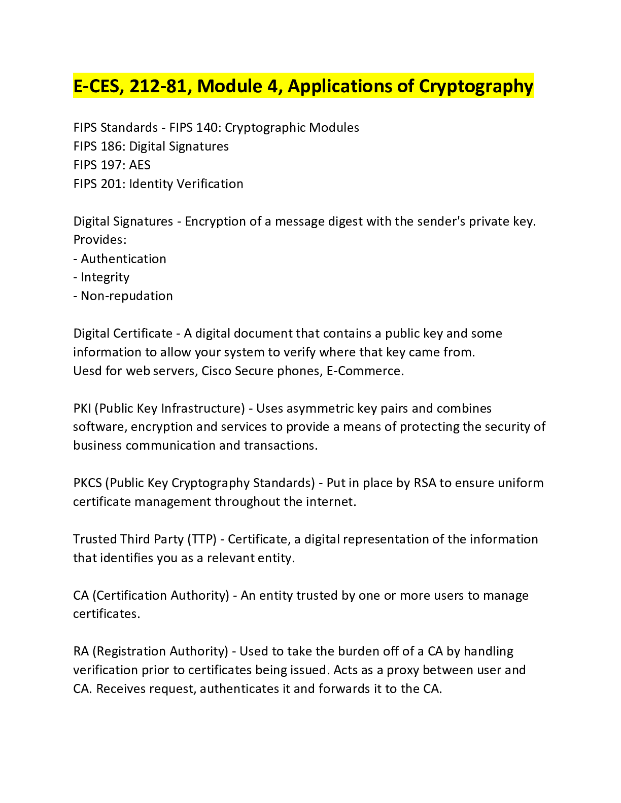 Computer Science >Computer Security and Reliability > E-CES, 212-81 ...