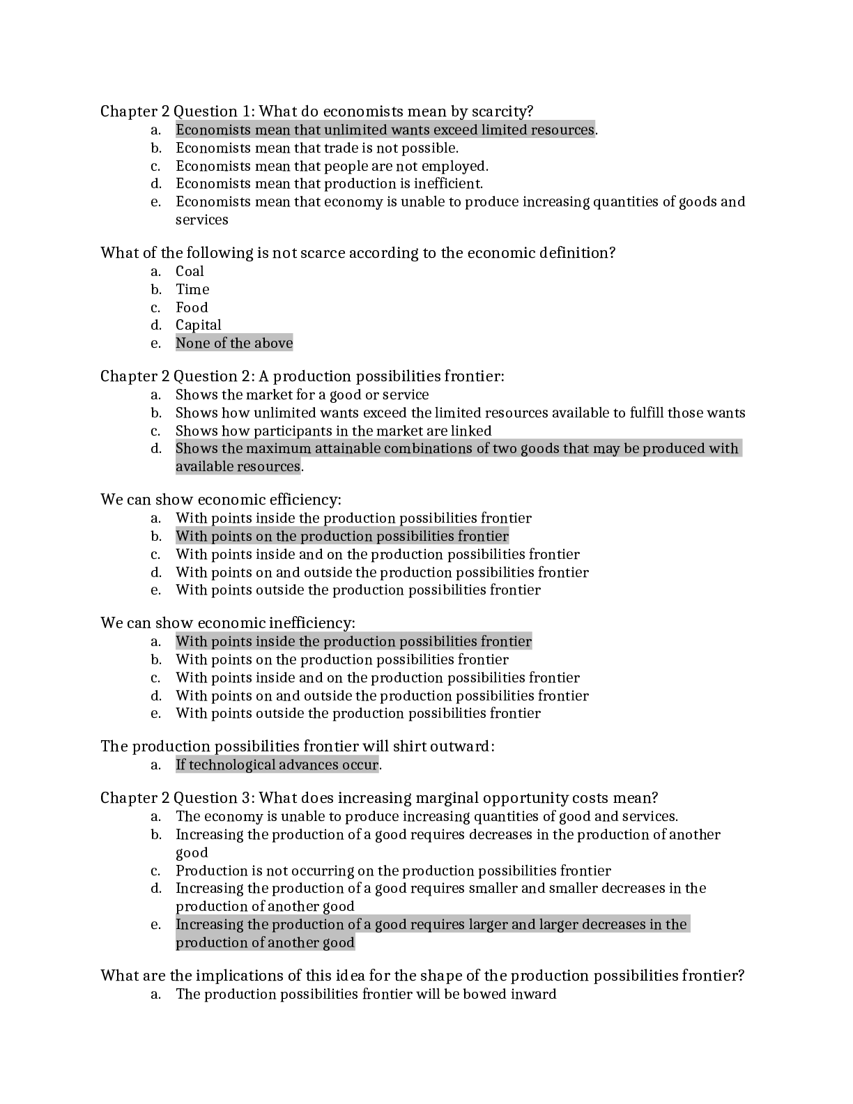 ECO Final Questions Exam Review (A Grade), Questions and Answers, All ...