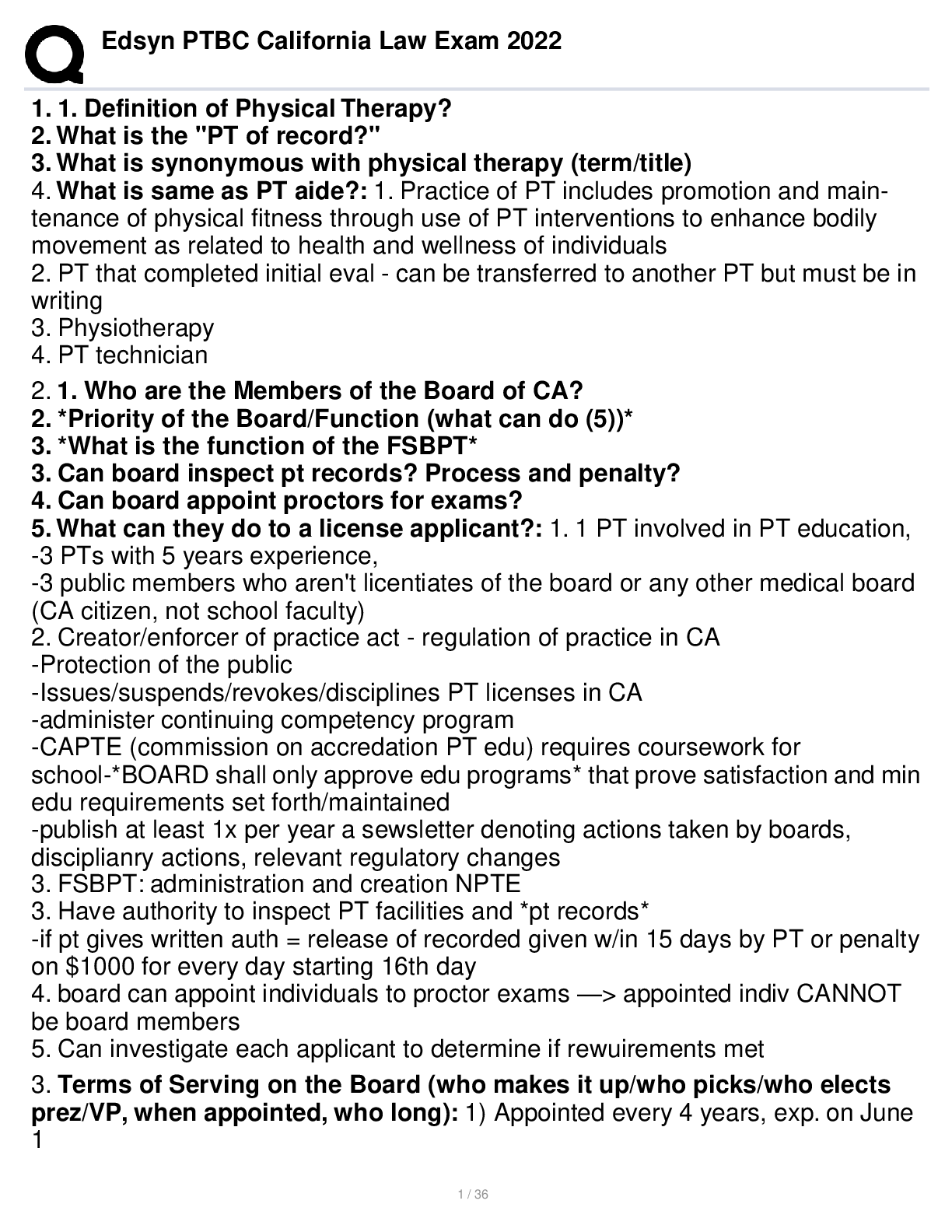 *PTBC California Law Exam 2022 - Scholarfriends