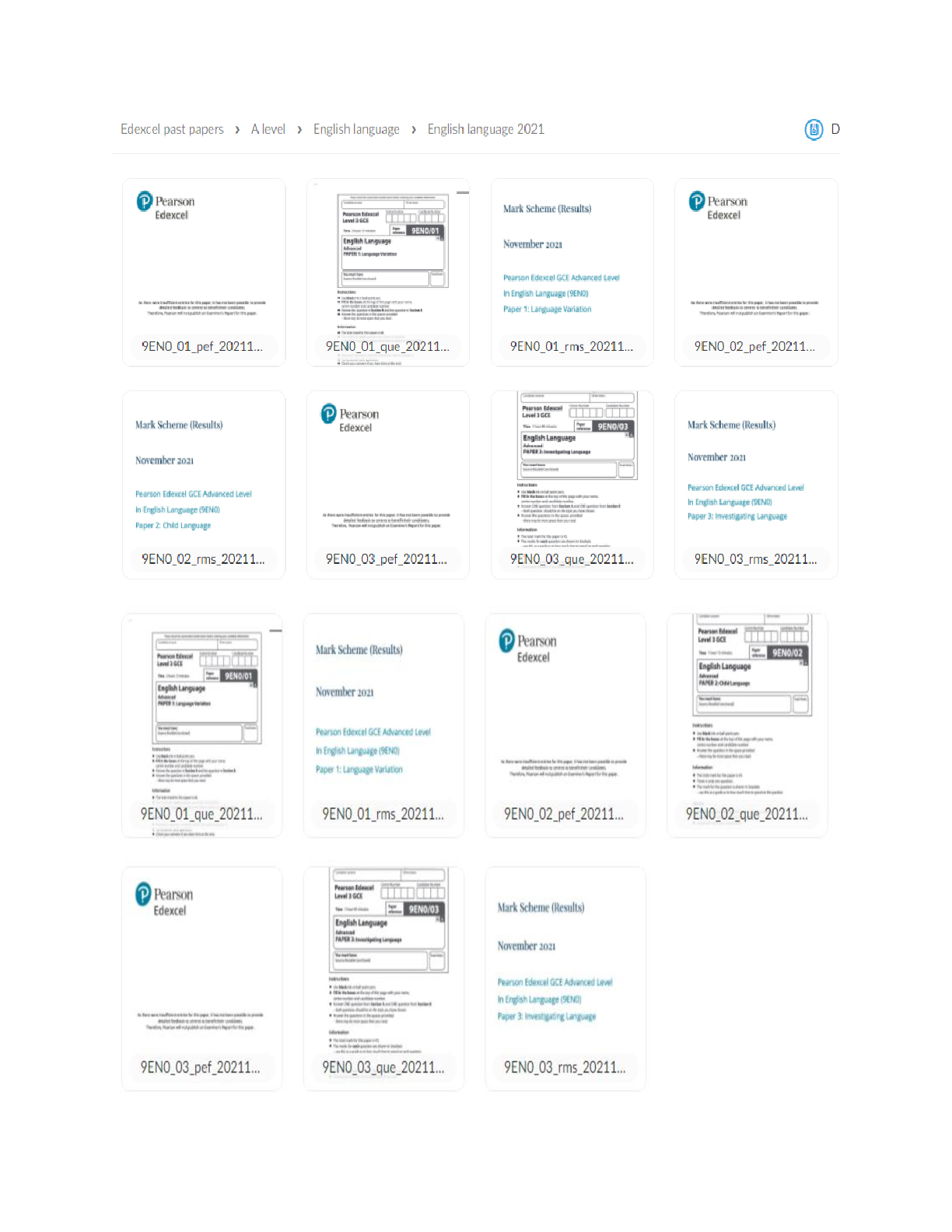 Pearson Edexcel Past Papers A Level English Language Nov 2021. All ...