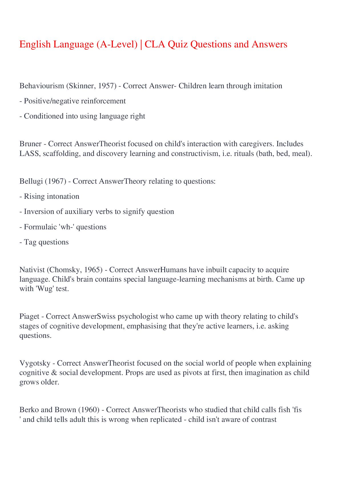 CLA Assessment /Quiz and Final Exams 25 sets Questions and Answer,100% ...