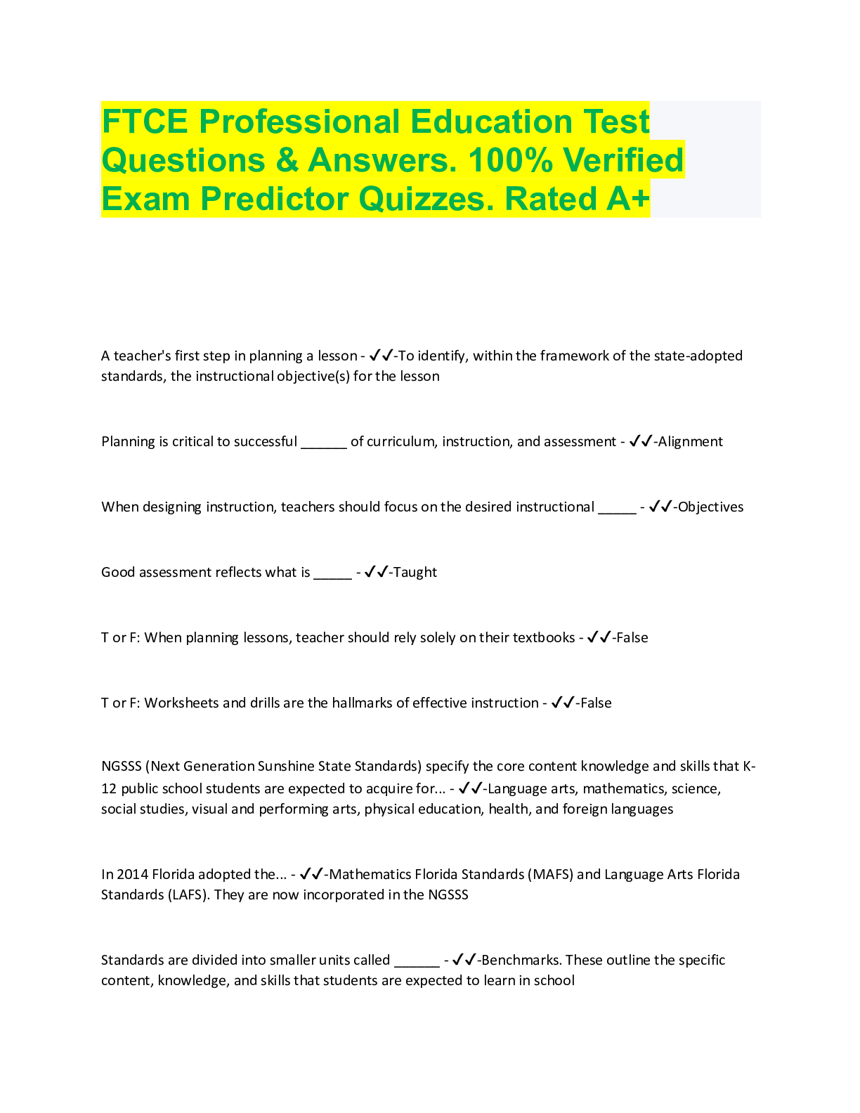 CLM 023 Ability One. Top Exam questions with T/F answers. Rated A+ ...