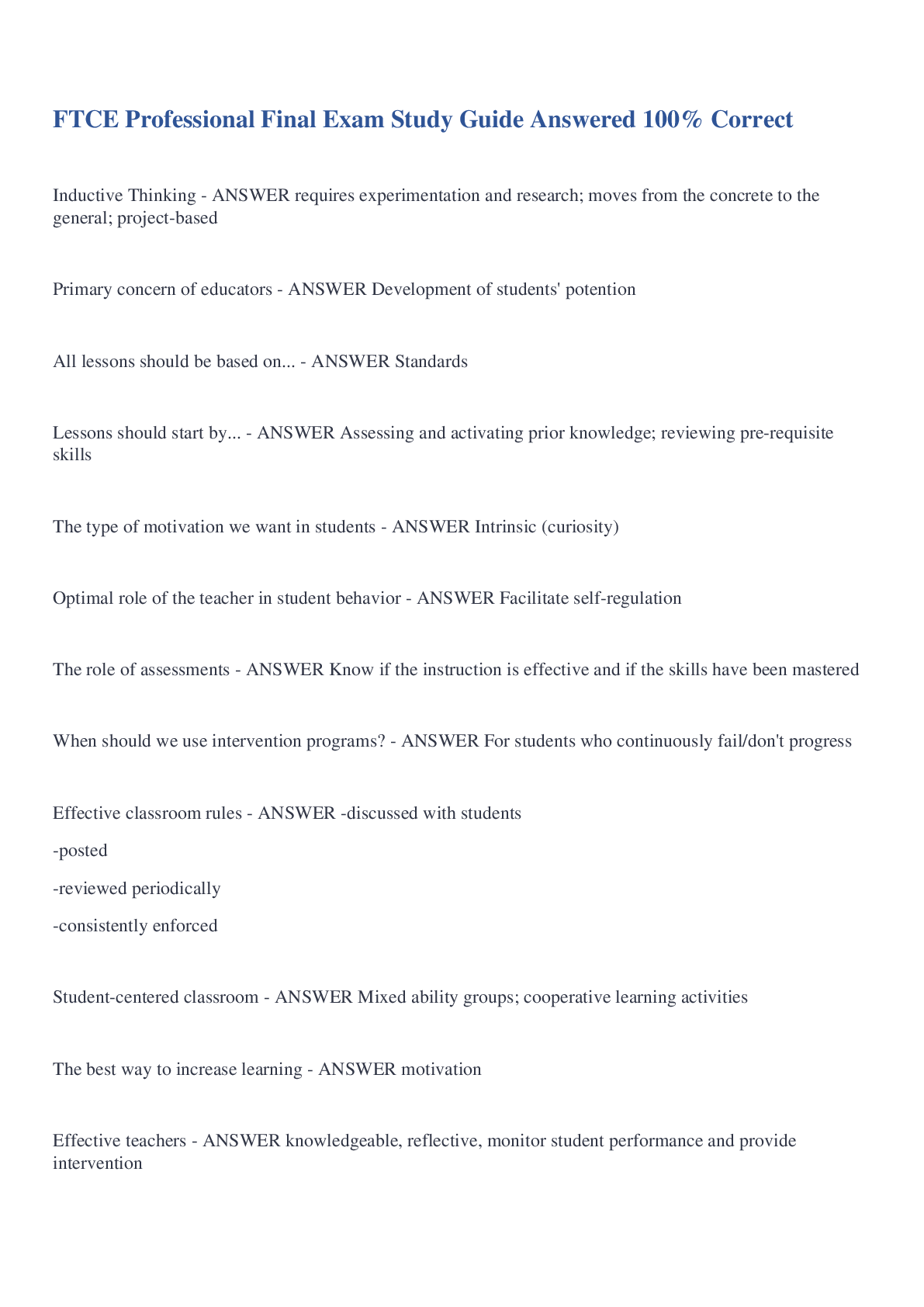 USMC CACO EXAM WITH COMPLETE ANSWERS - Scholarfriends