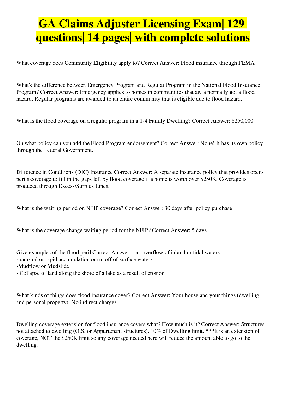 Derivative Classification Exam IF103.16| 30 questions with complete ...