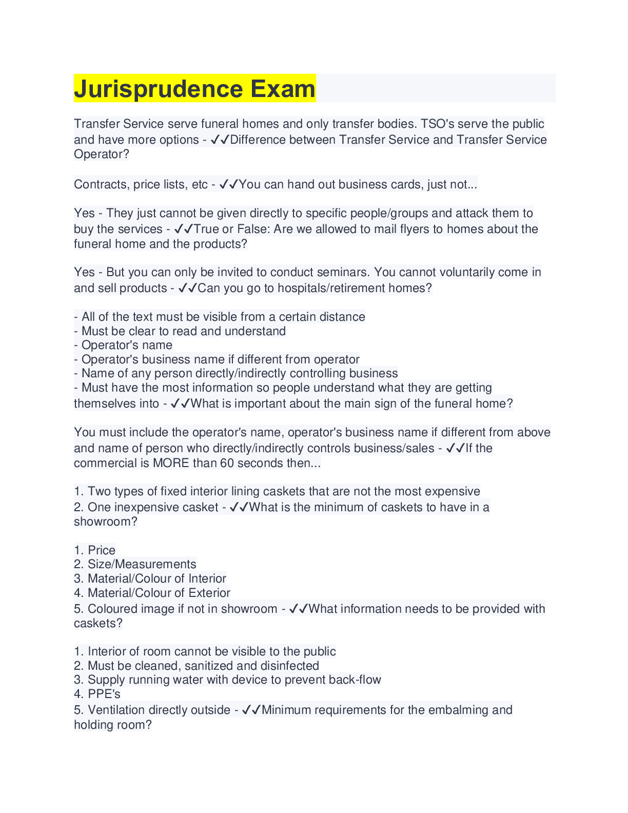 Jurisprudence Exam 2022( QUESTIONS WITH 100% VERIFIED CORRECT ANSWERS ...