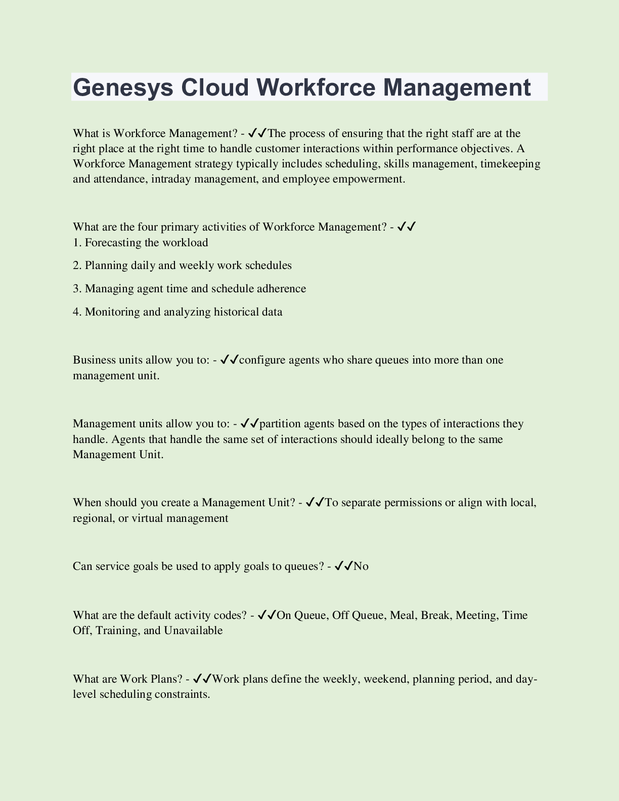 Genesys Cloud Workforce Management - Scholarfriends