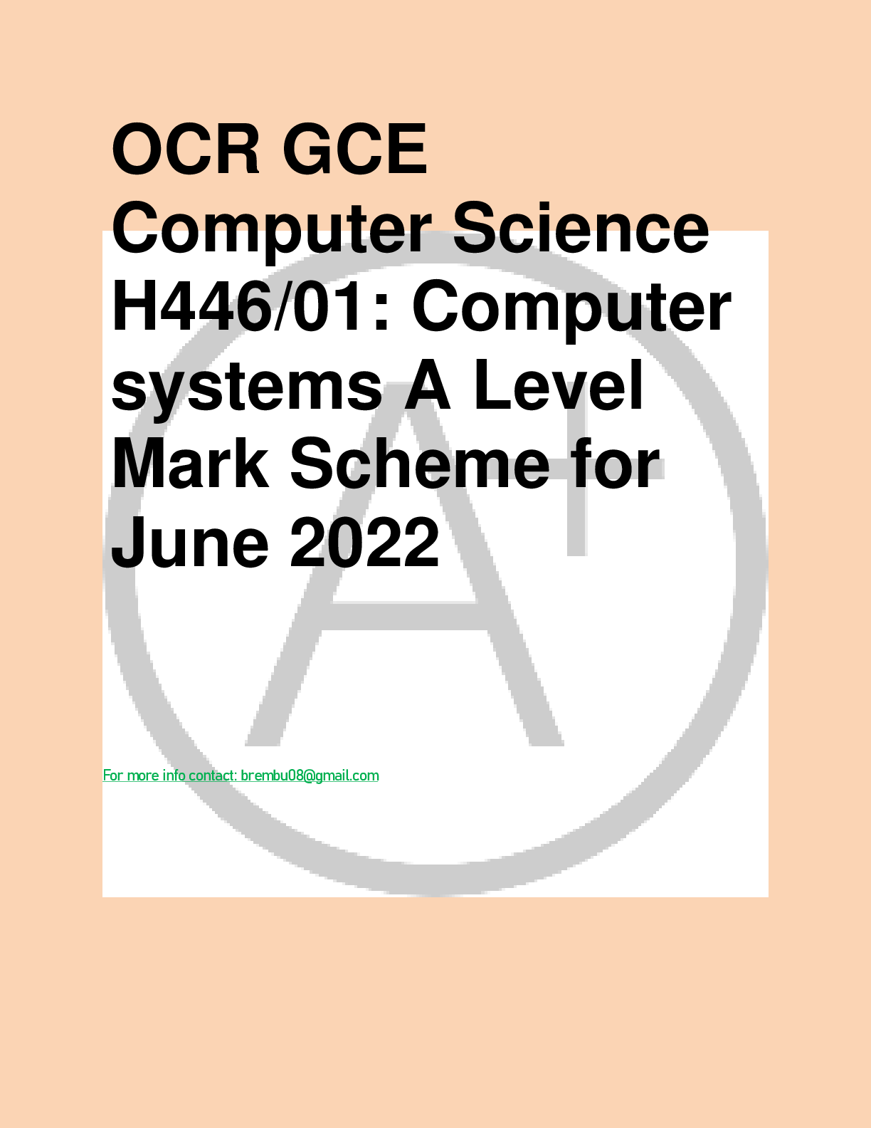 Computer Science - Scholarfriends