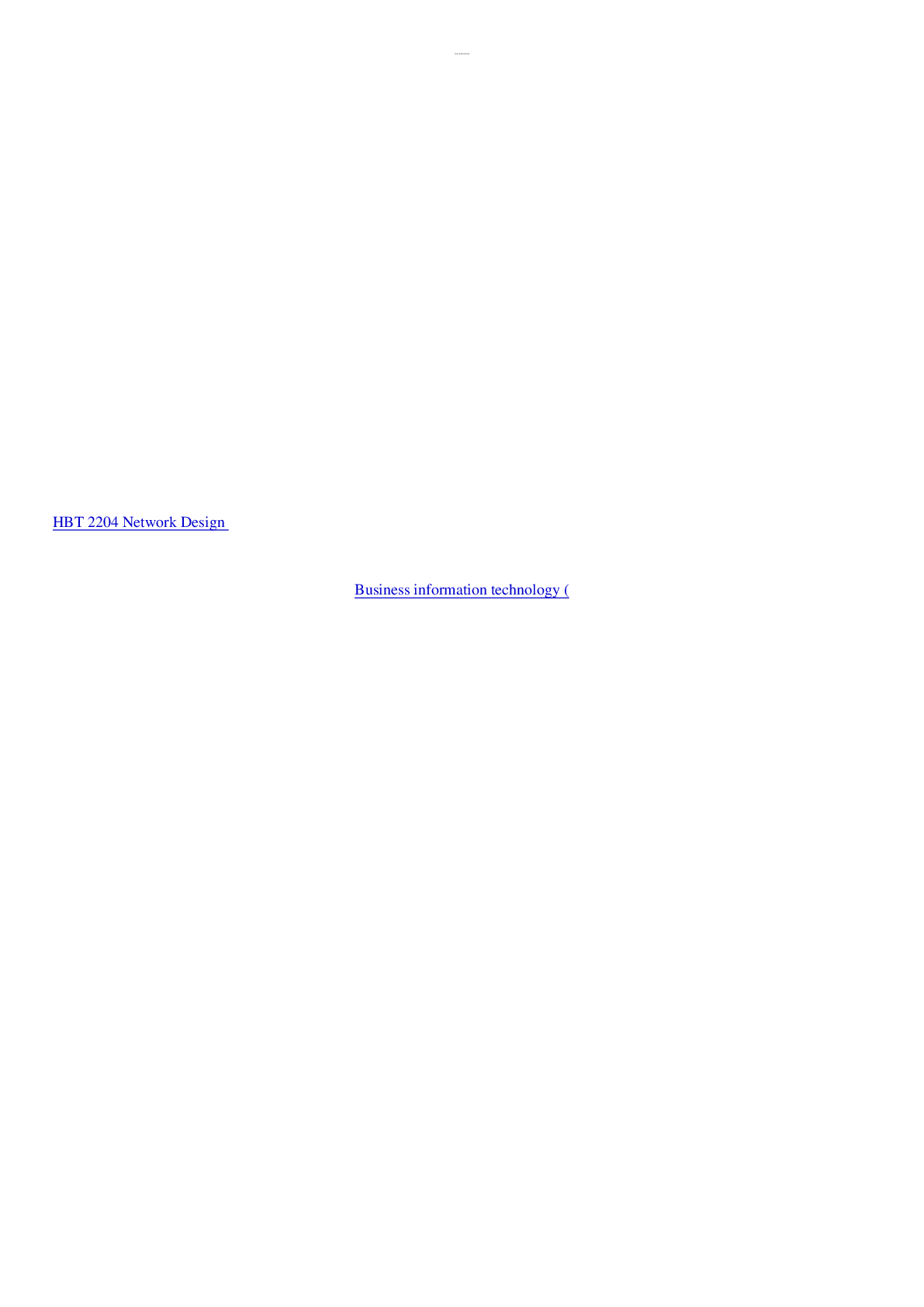 HBT 2204 Networks Design and Management Notes – Scholarfriends ...