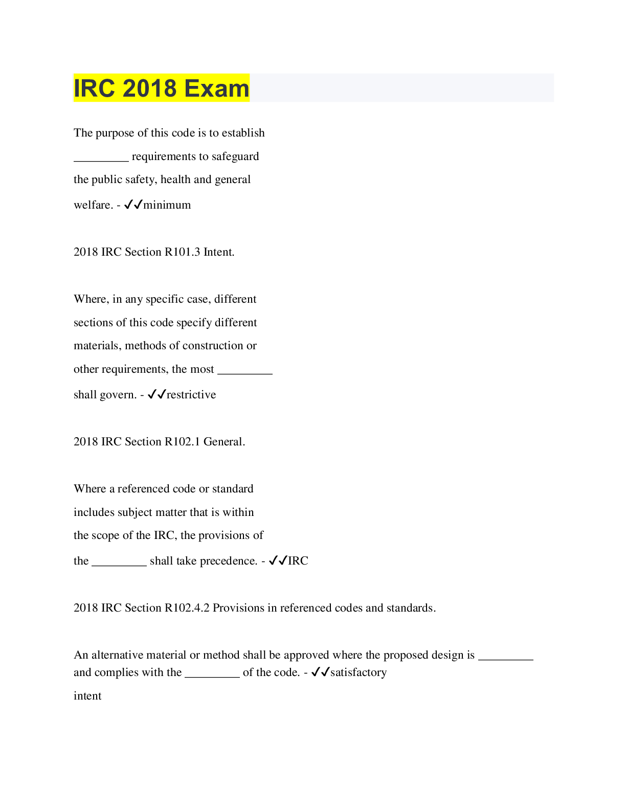 Bundle for IRC Tests Compilation - Scholarfriends