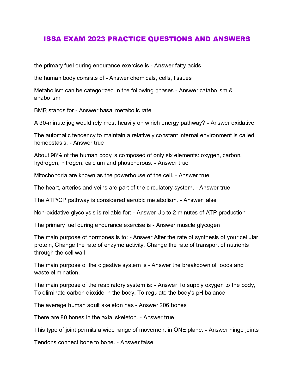 ISSA EXAM 2023 PRACTICE QUESTIONS AND ANSWERS – Scholarfriends ...