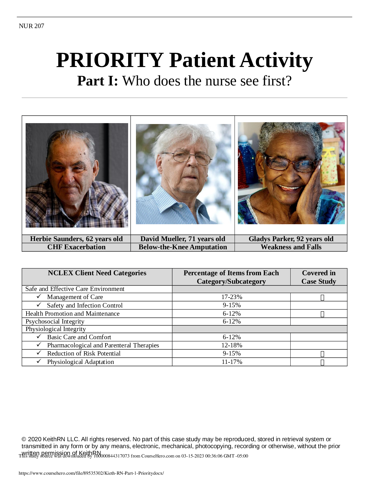 KeithRN Case Study Part 1-Priority 2023 - Scholarfriends