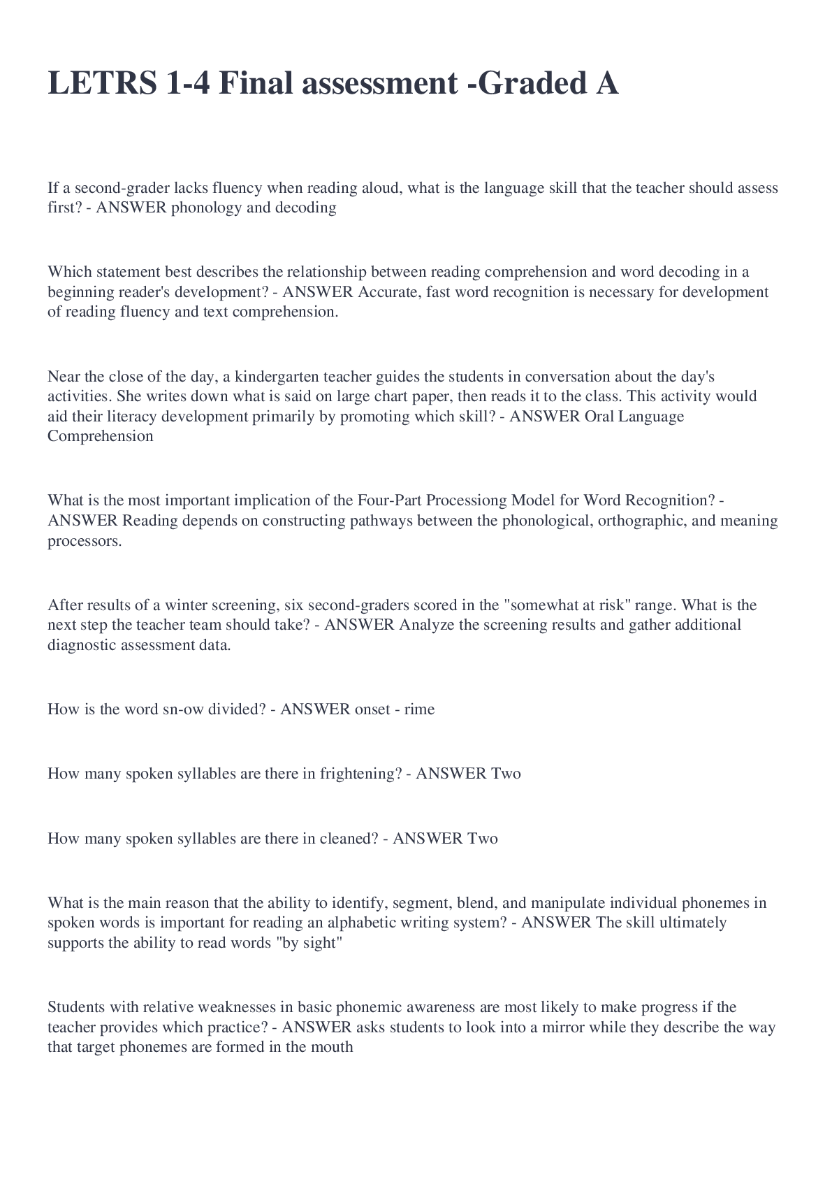 USMC CACO EXAM WITH COMPLETE ANSWERS – Scholarfriends - Scholarfriends