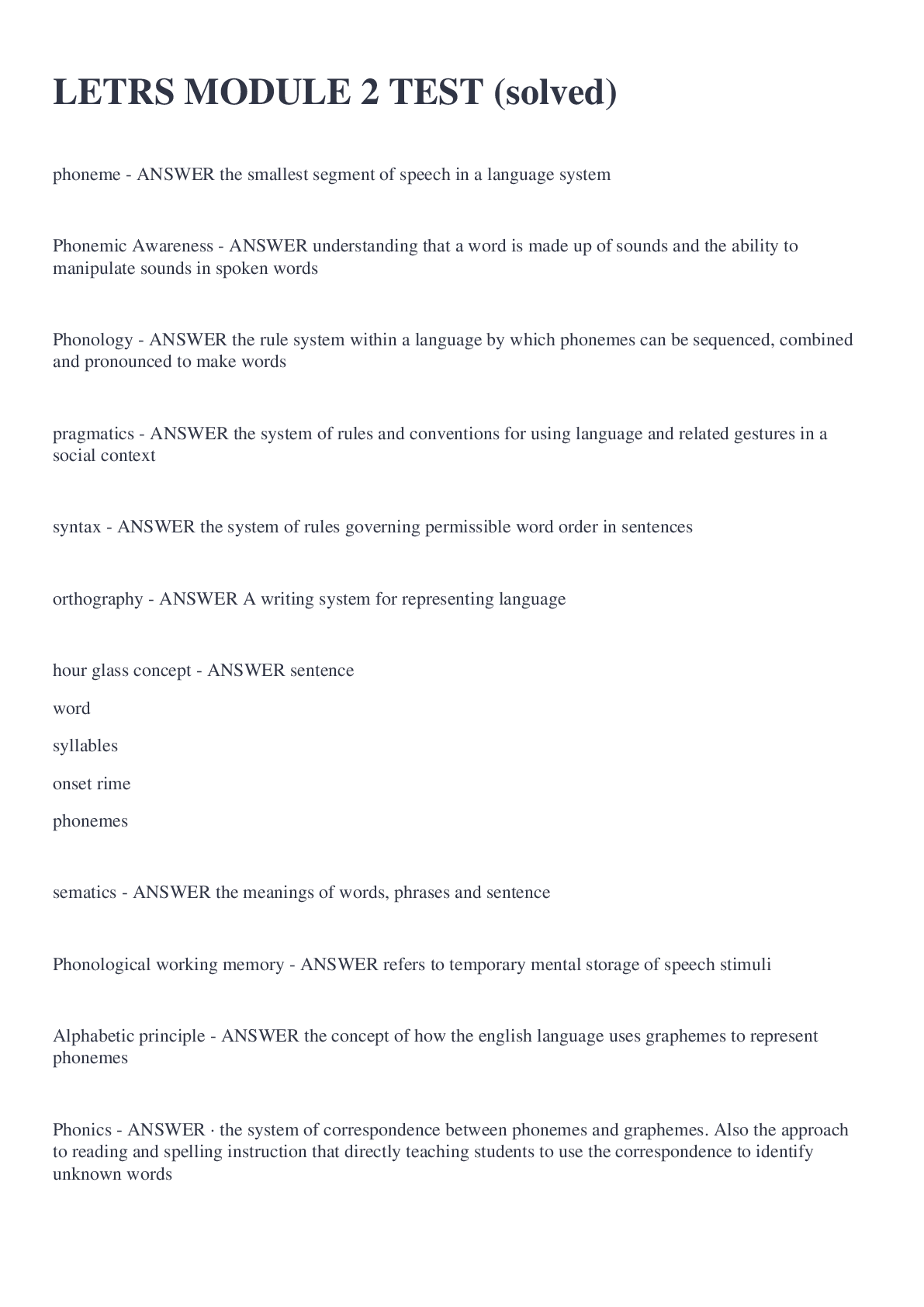 USMC CACO EXAM WITH COMPLETE ANSWERS - Scholarfriends