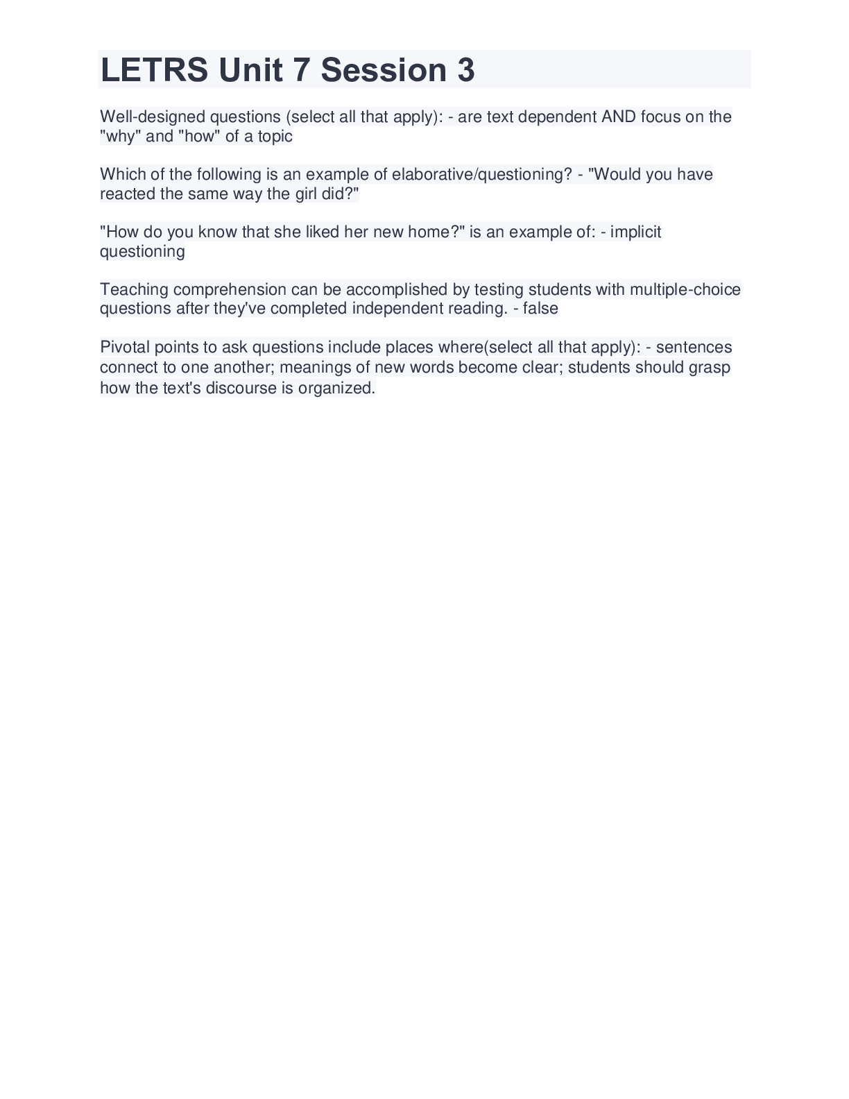 LETRS Unit 7 Session 3 - Scholarfriends