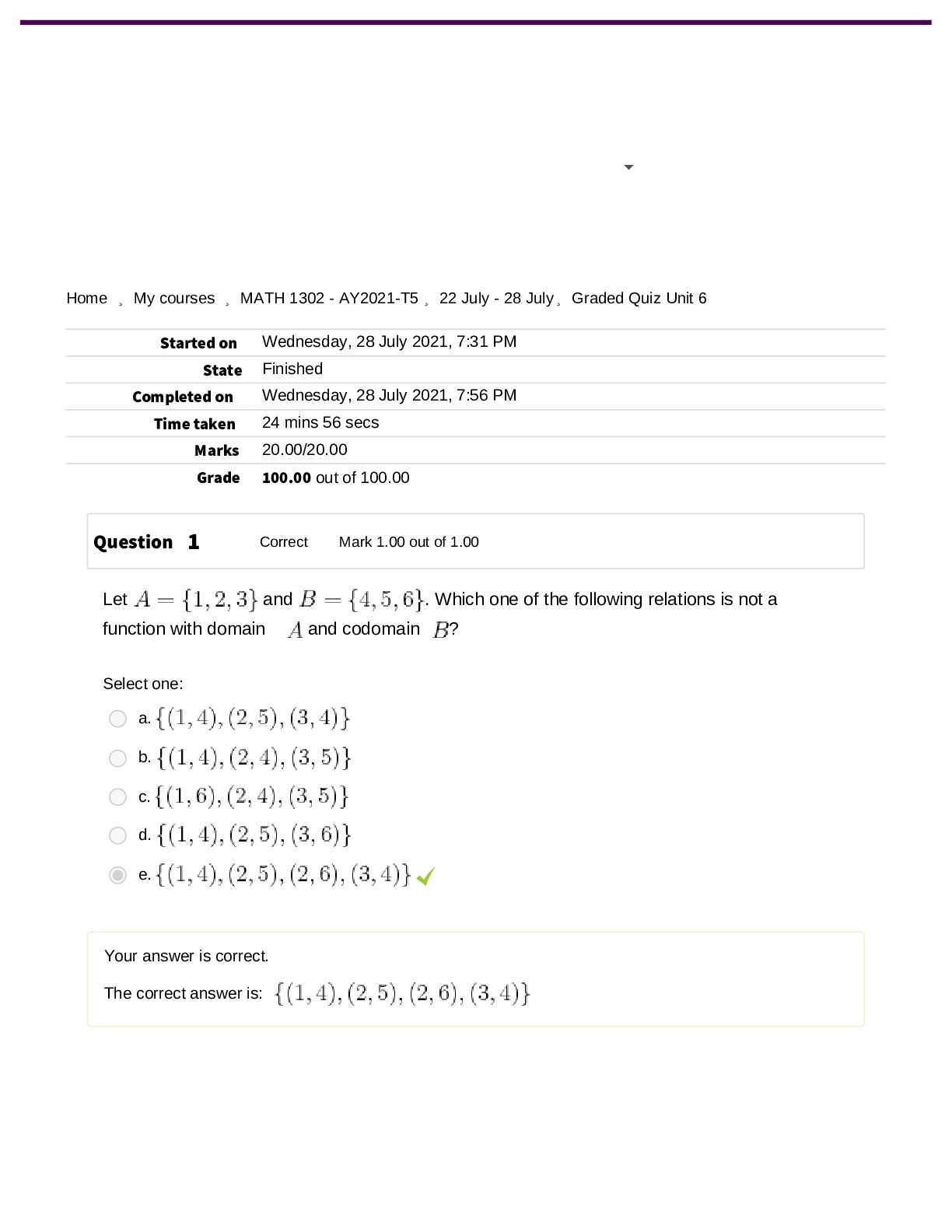 MATH 1302 Graded Quiz - Scholarfriends