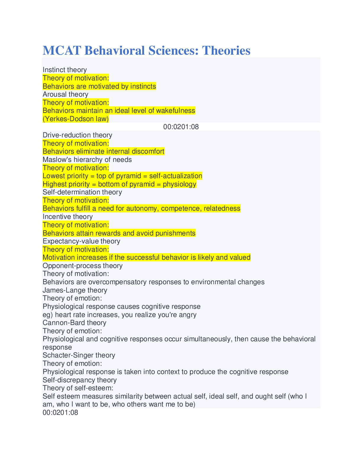 MCAT Behavioral Sciences: Theories, Categories and Explanations 2022 ...