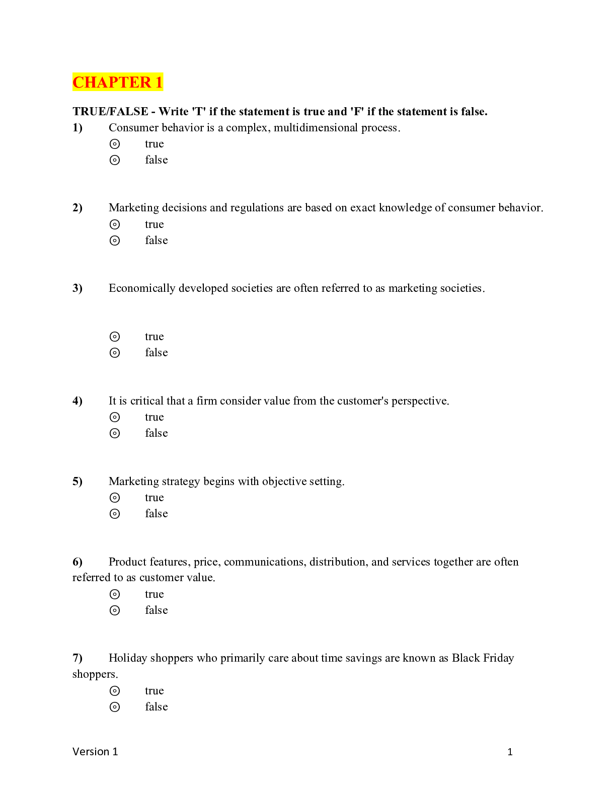 Test Bank for Consumer Behavior Building Marketing Strategy, 14th ...