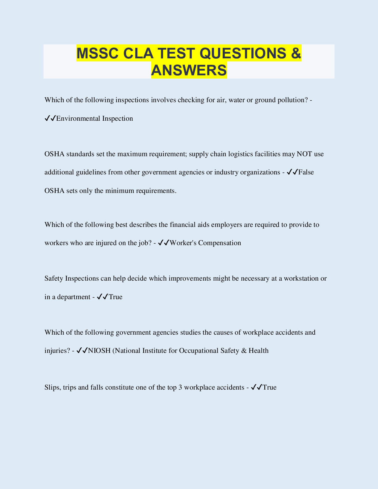 USMC CACO Test | Mostly Tested Questions with 100% Correct Answers ...