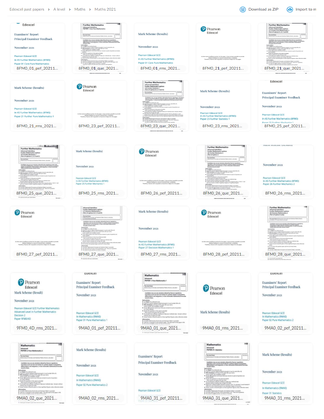Pearson Edexcel GCE Past Papers A Level Maths November 2021. All ...