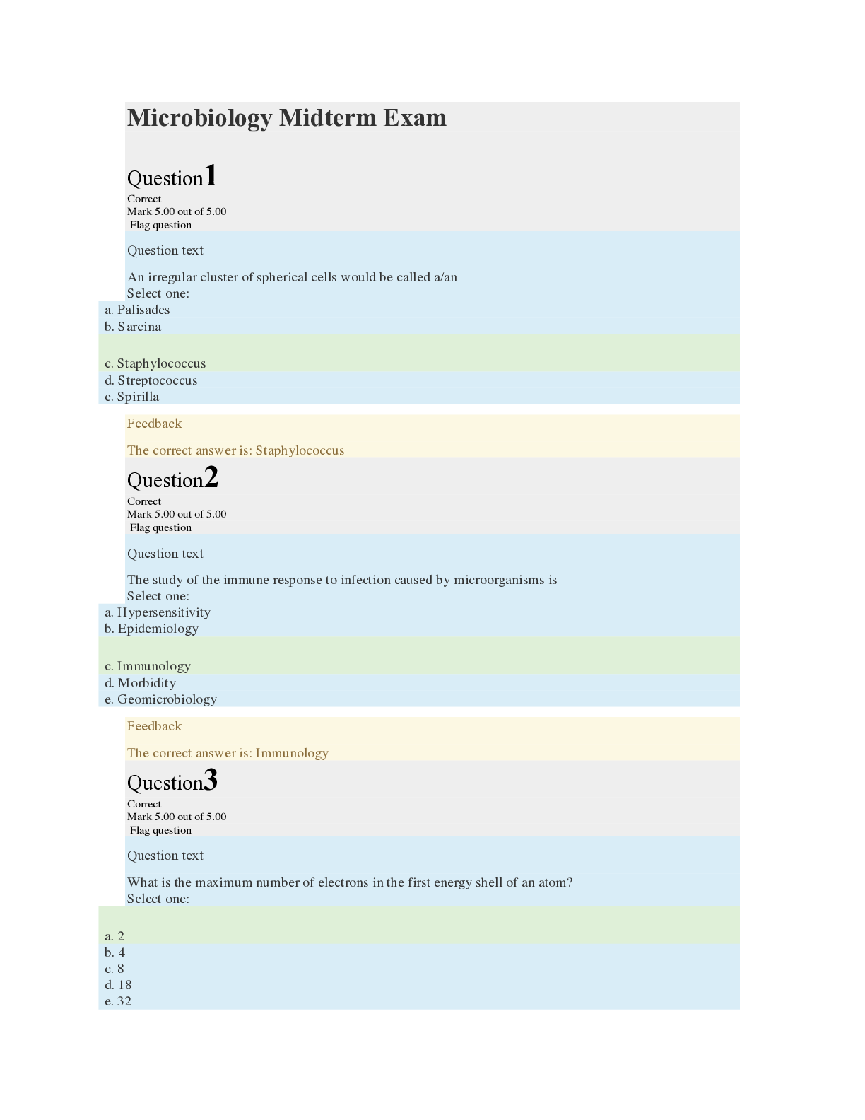 BIO 250 Microbiology Midterm Exam (100% Correct solution) | Download To ...